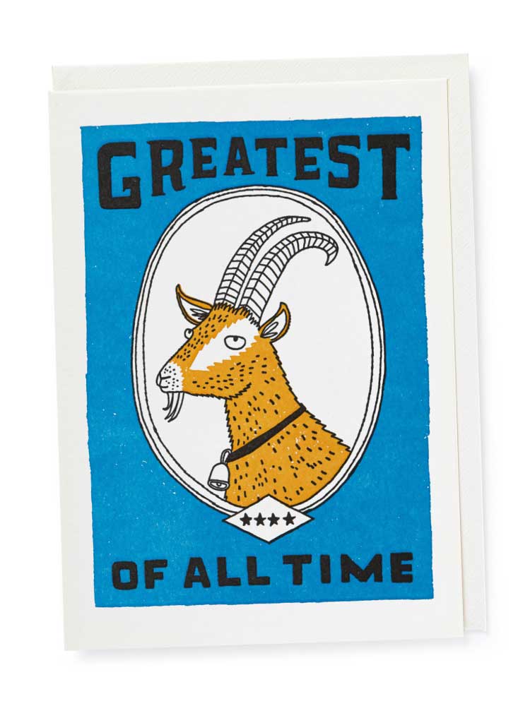 Greatest of all Time - Blank Greeting Card — The Northern Line