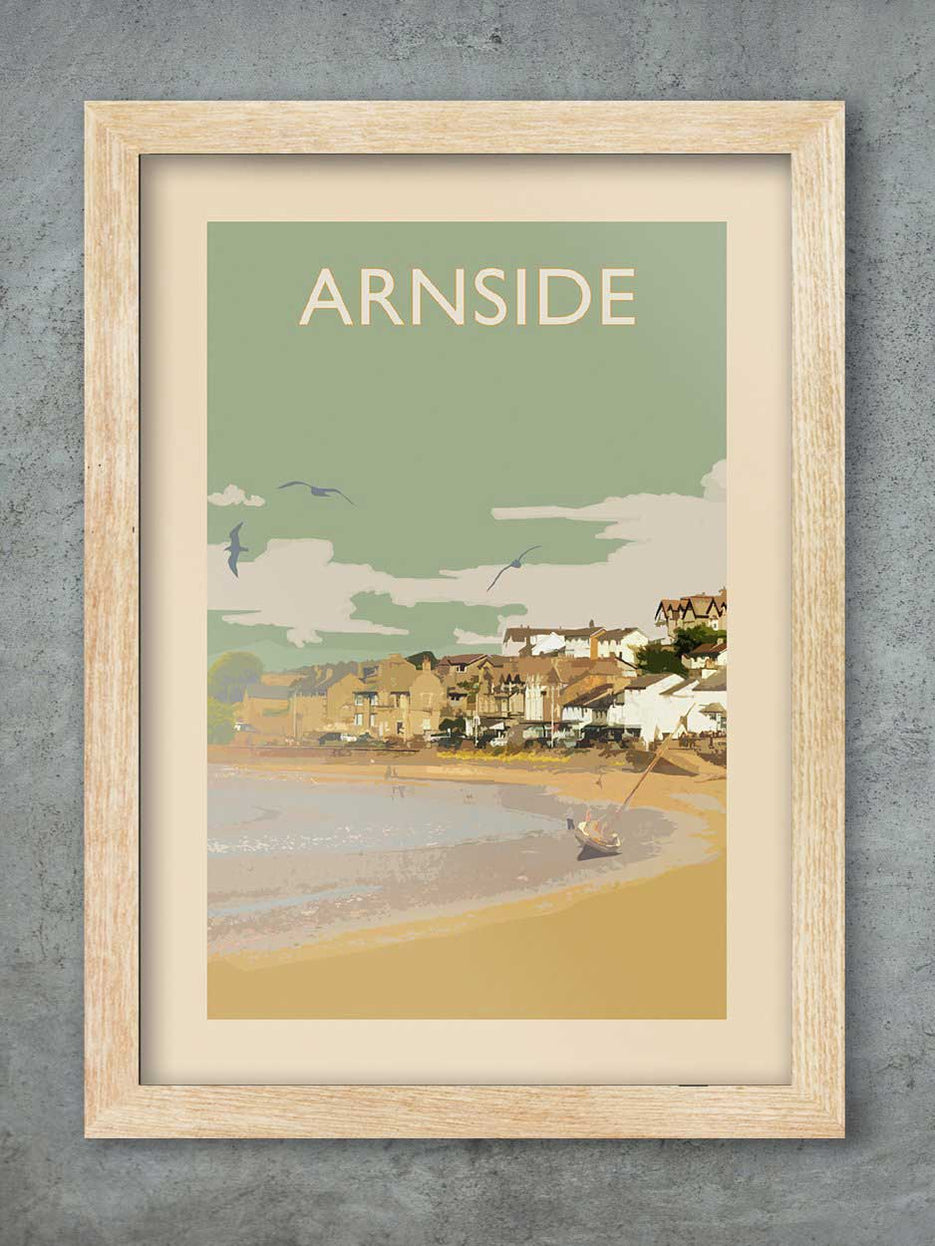 Arnside - Retro styled Poster Print — The Northern Line