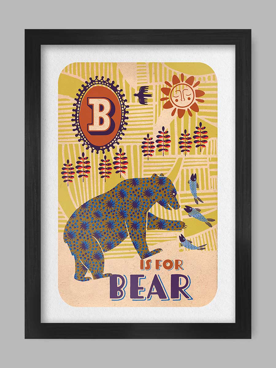 B is for Bear Poster Print — The Northern Line