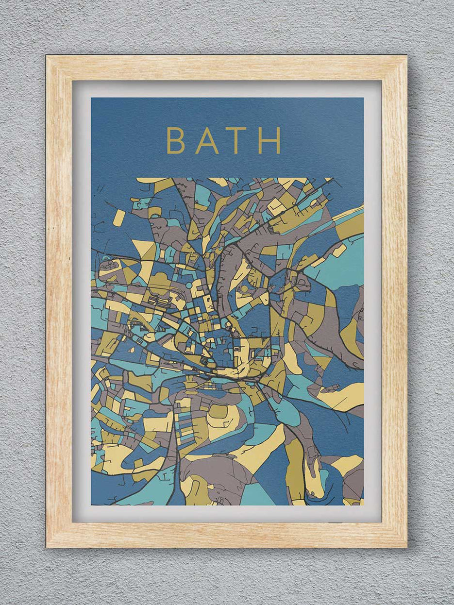 Bath Street Map - Poster print — The Northern Line