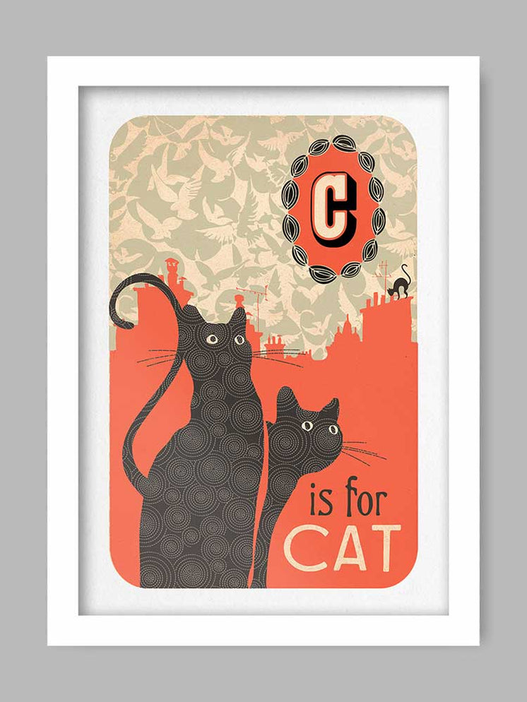 C is for Cat Poster Print — The Northern Line