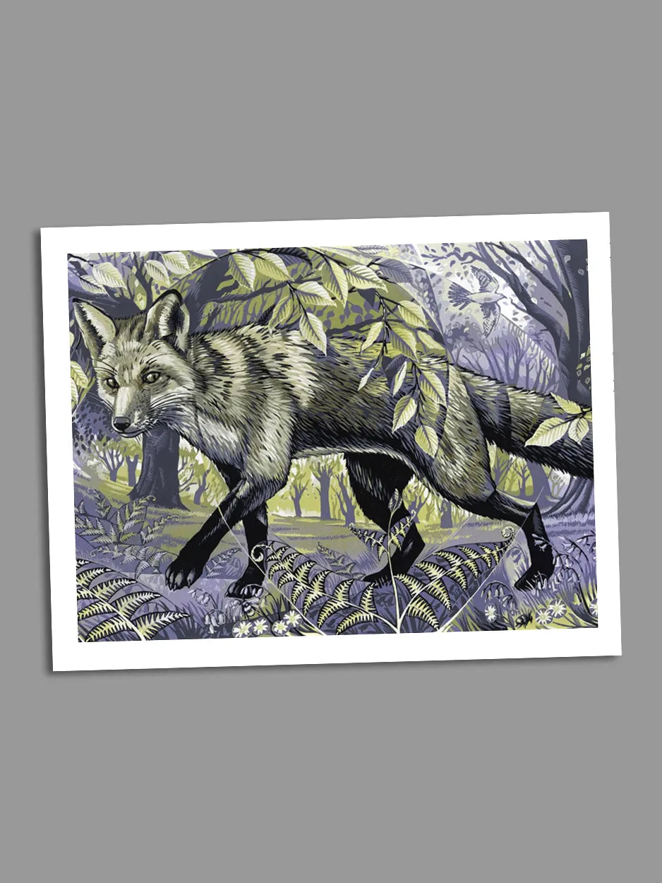 Bluebell Wood Fox - Blank Card — The Northern Line