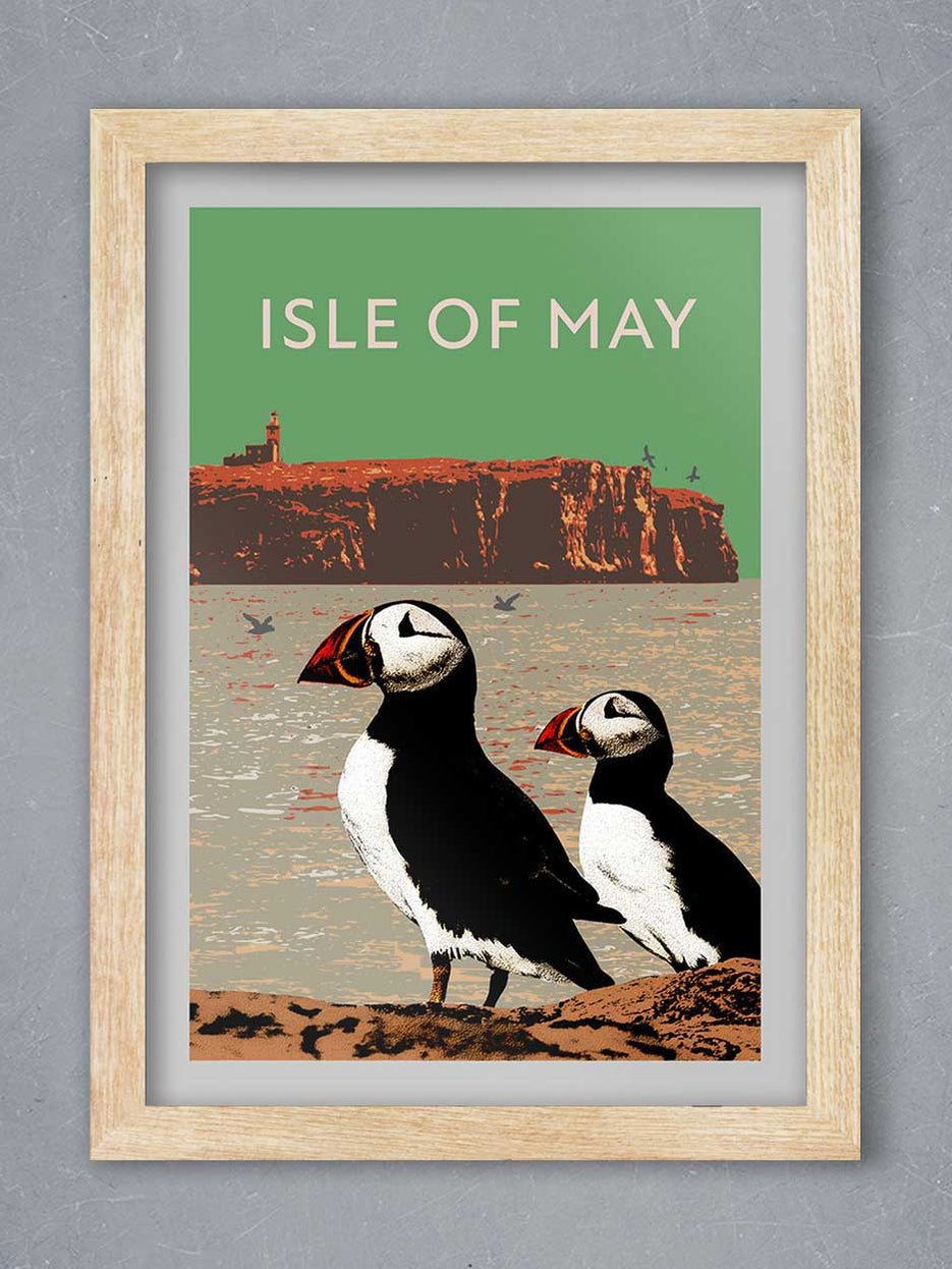 Isle of May Puffins Poster Print — The Northern Line