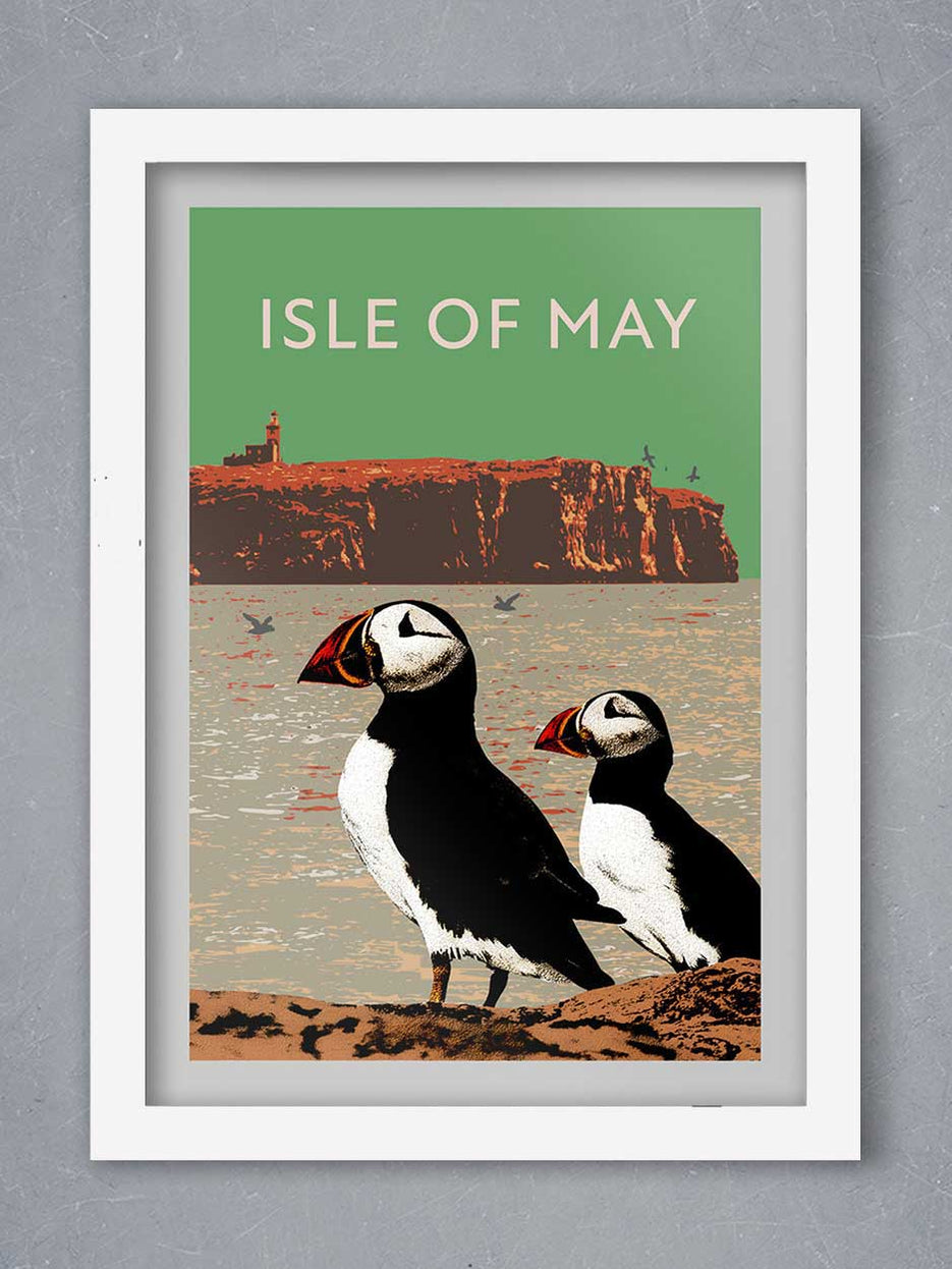 Isle of May Puffins Poster Print — The Northern Line