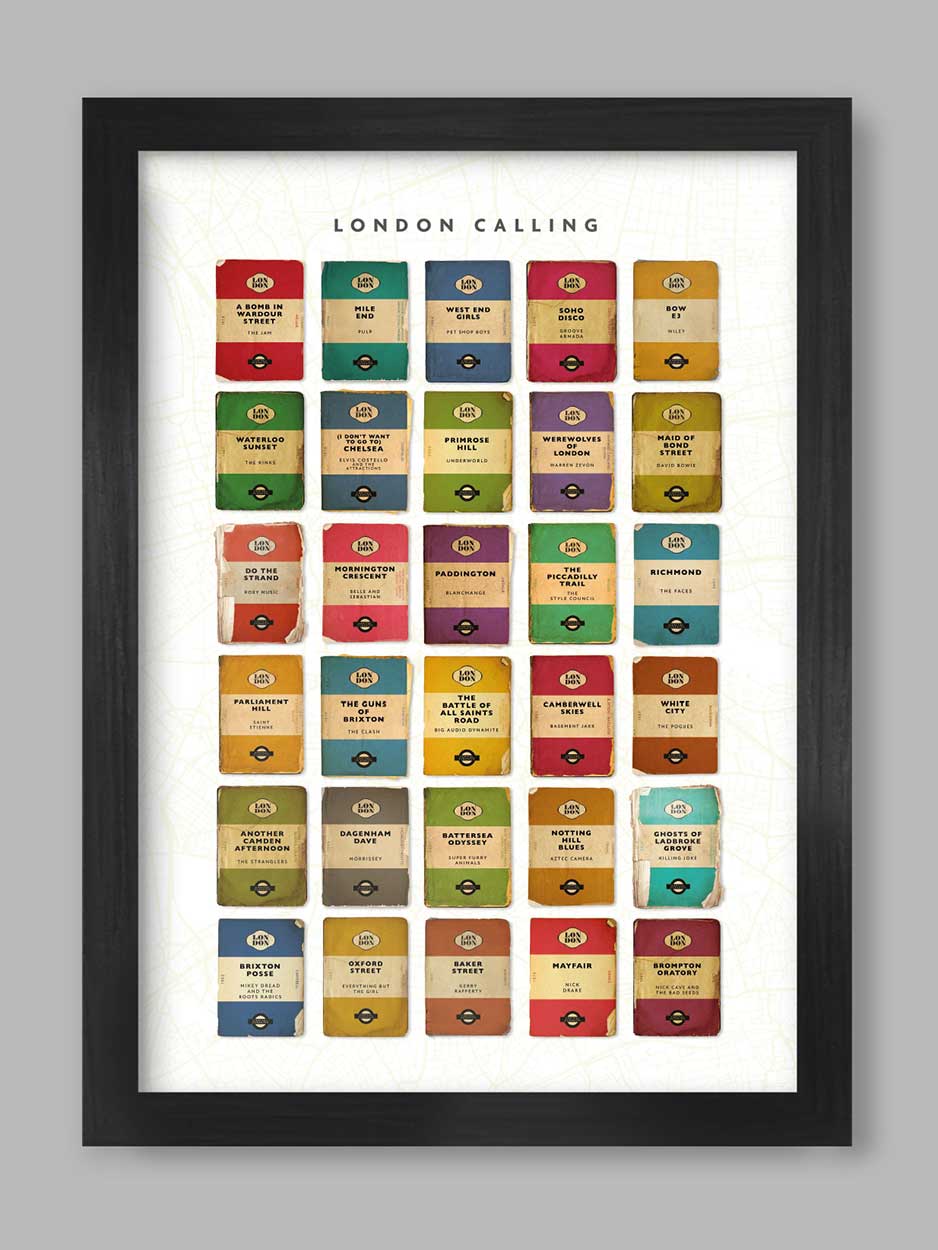 London Calling Book Cover Music Poster | The Northern Line