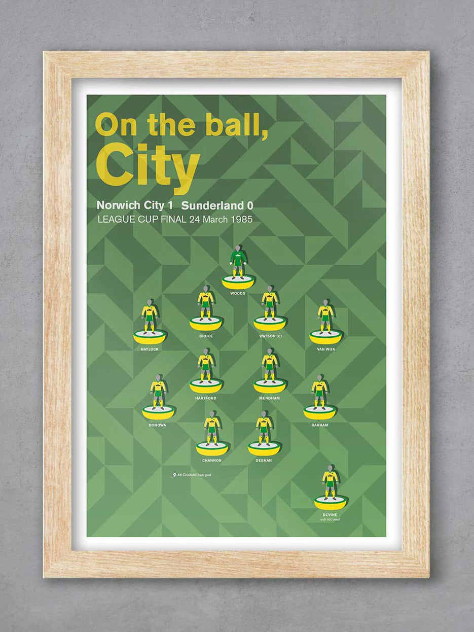 Norwich City 85 - Football Poster Print — The Northern Line