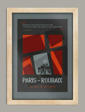 Paris Roubaix Cycling Poster Print - The Monuments — The Northern Line