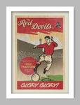 Red Devils Football Poster Print — The Northern Line