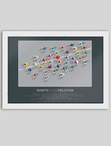 Shirts of the Peloton 2 - Cycling Poster Print — The Northern Line