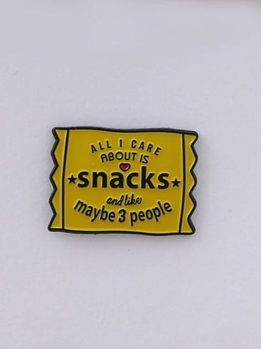 All I Care About Is Snacks Pin Badge — The Northern Line