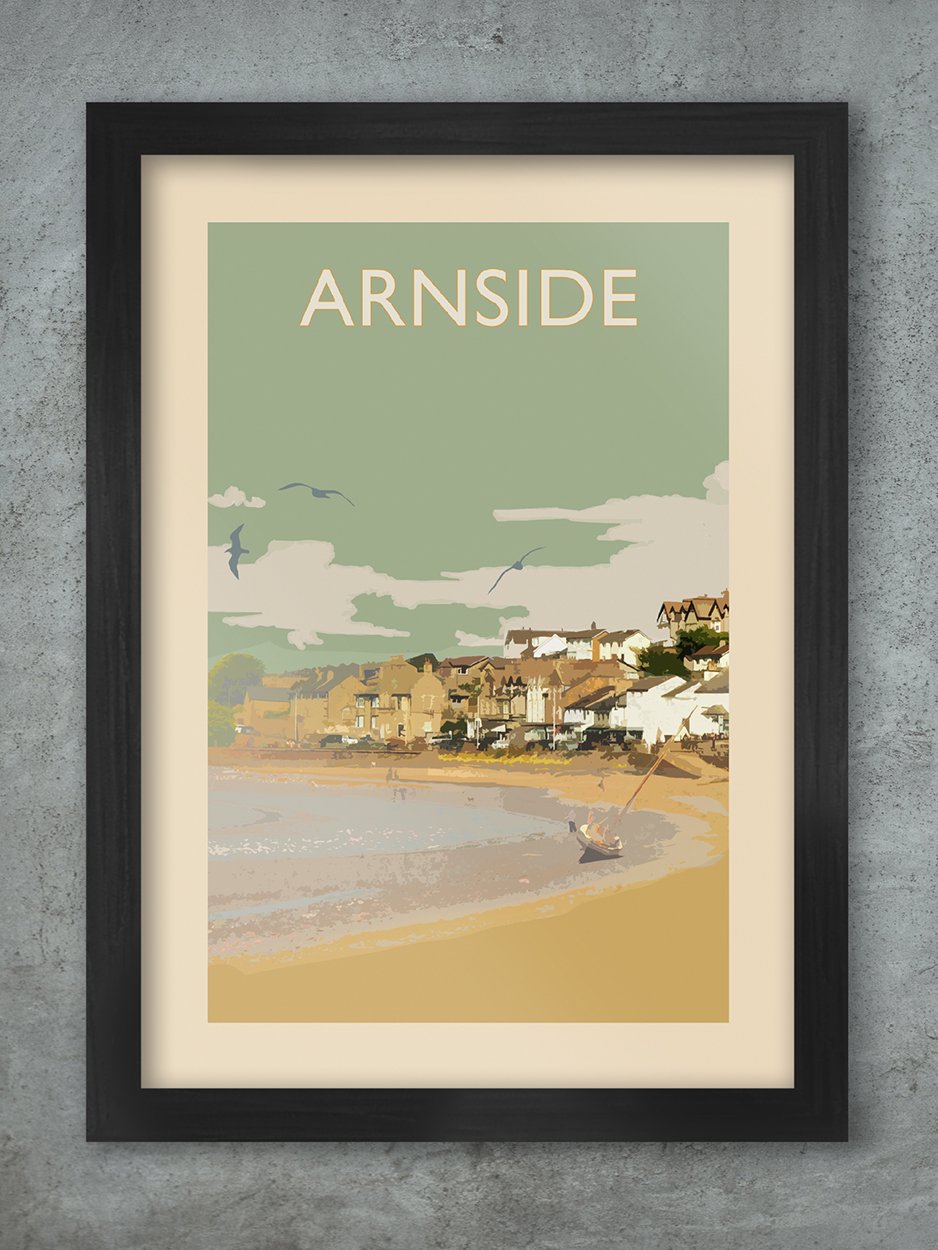 Arnside - Retro styled Poster Print — The Northern Line