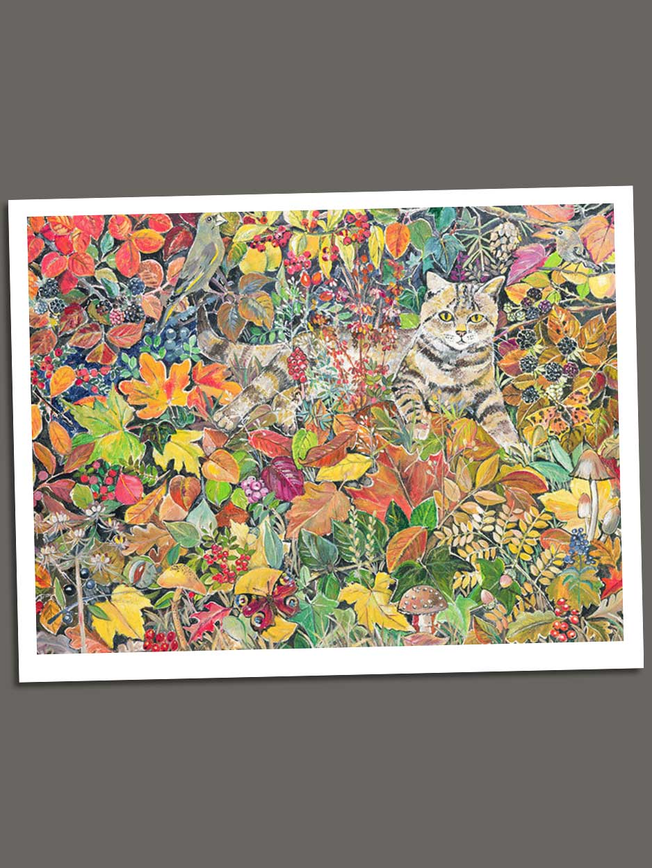 Autumn Cat- Blank Card — The Northern Line