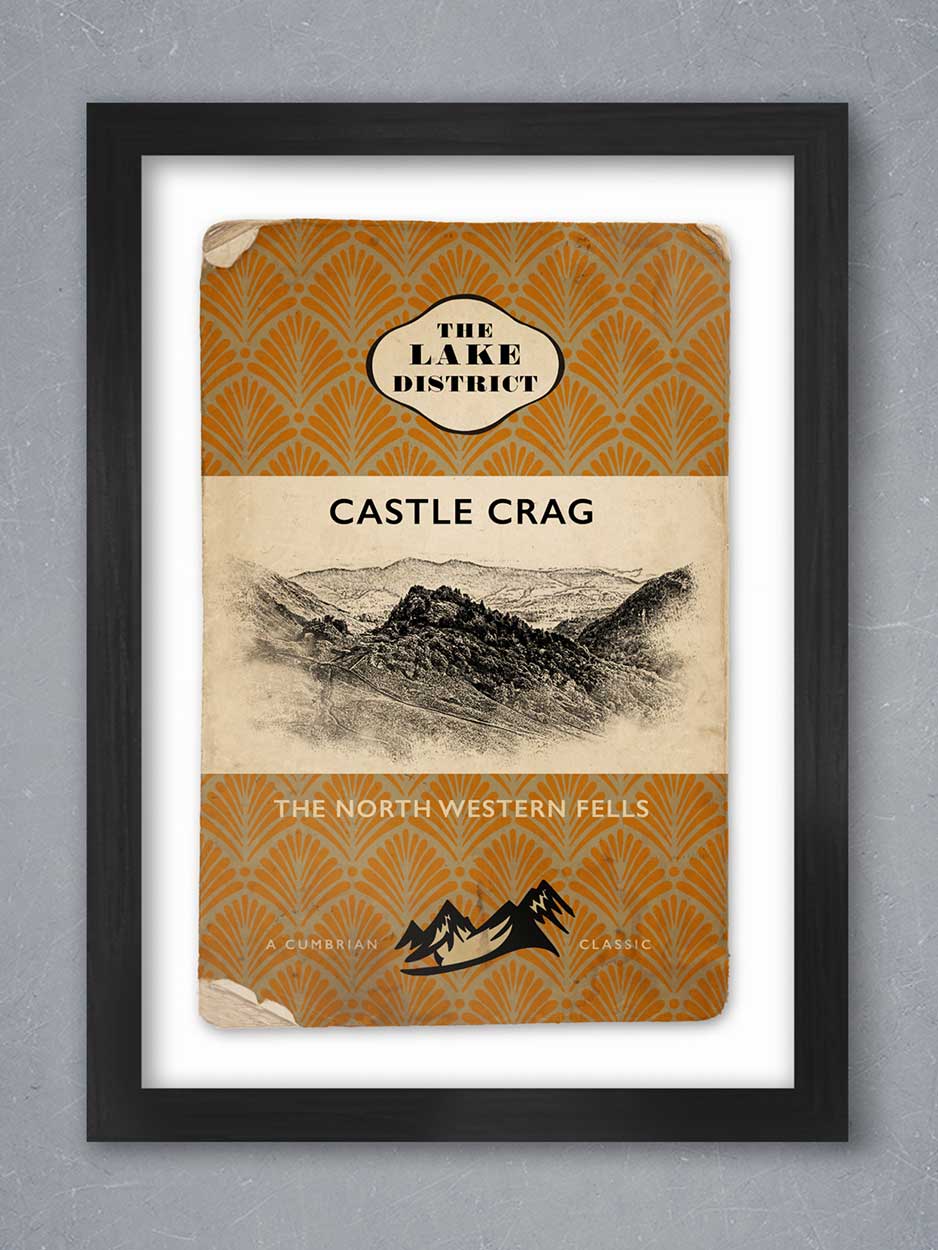Castle Crag Vintage Style Poster print — The Northern Line