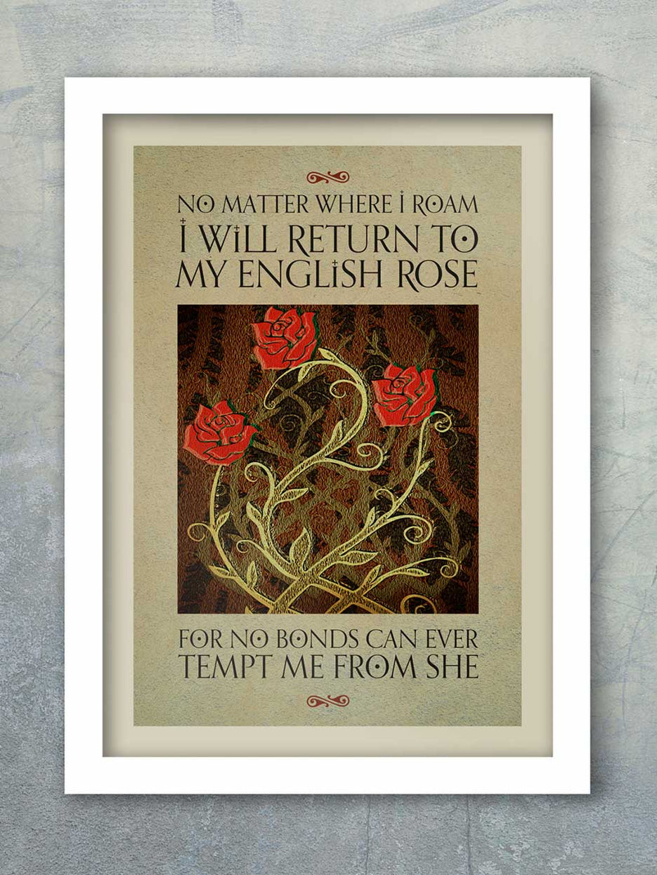 English Rose - Music Poster Print — The Northern Line