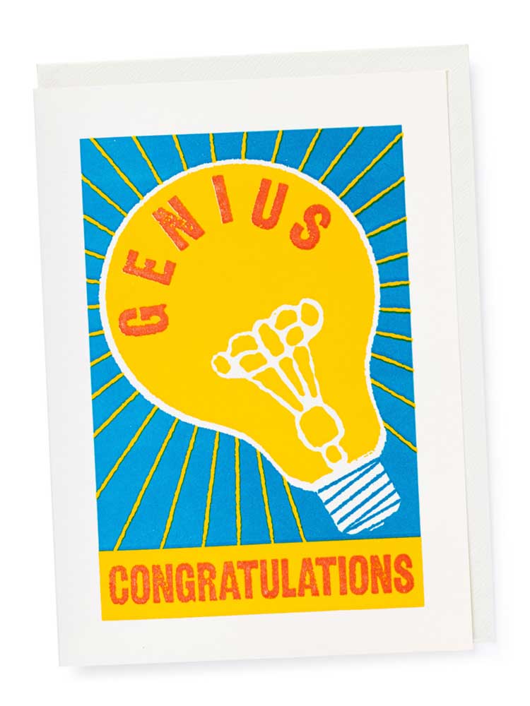 Genius - Congratulations! - Blank Greeting Card — The Northern Line