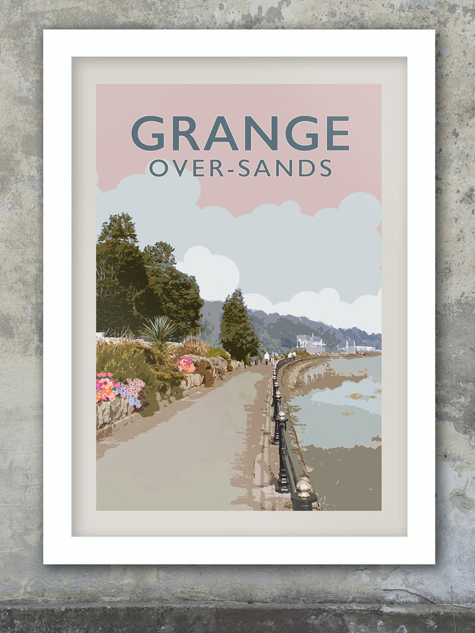 Grange-over-sands - Vintage Style Poster Print — The Northern Line