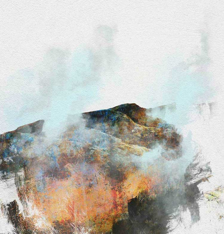 Helvellyn in Wainwright's Words - Lake District Poster Print — The ...