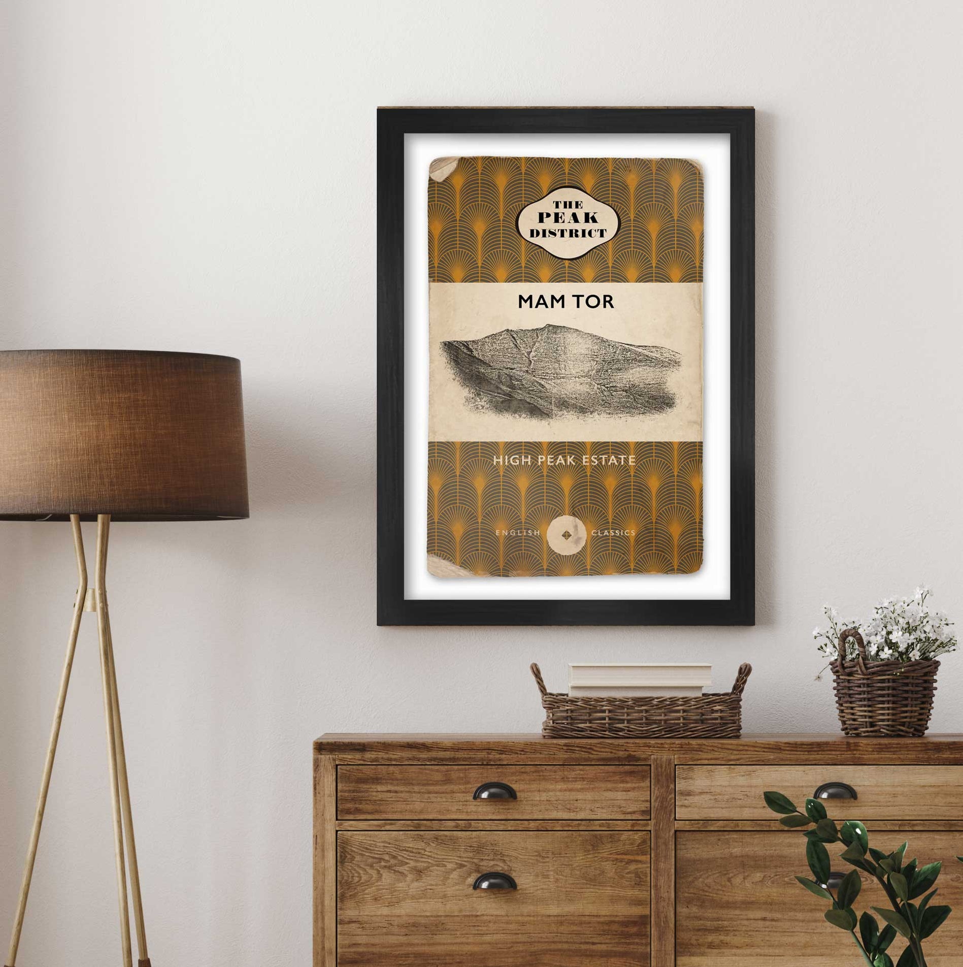 Mam Tor Vintage Style Poster Print — The Northern Line