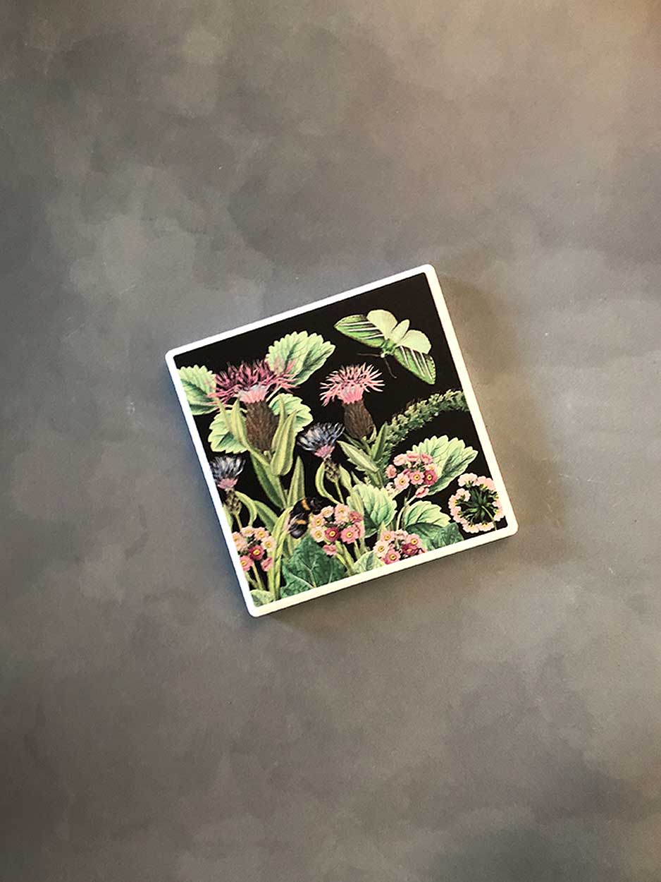 Midnight Botanical Coaster - Design 4 — The Northern Line