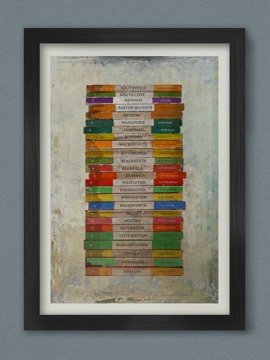 North, South and West of Southwold Poster print — The Northern Line