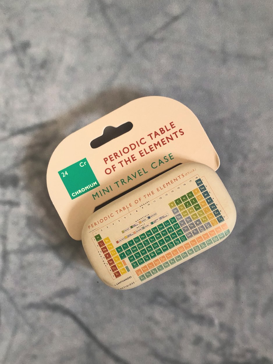 Periodic Table Design Mini Travel Case — The Northern Line