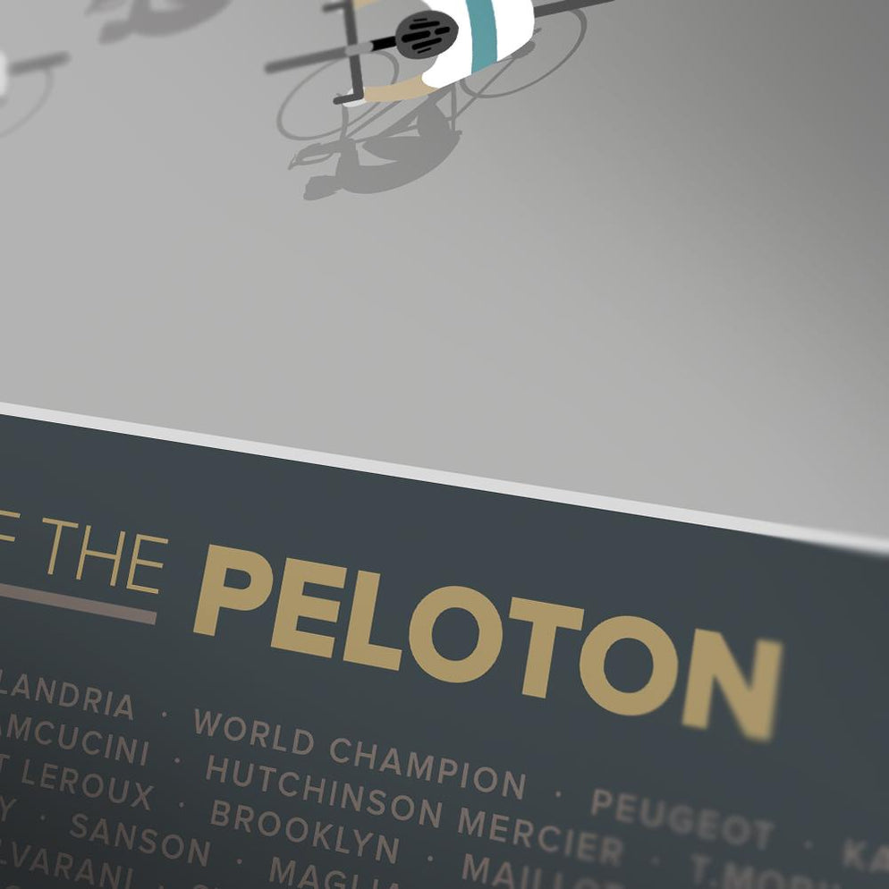 Shirts of the Peloton 2 - Cycling Poster Print — The Northern Line