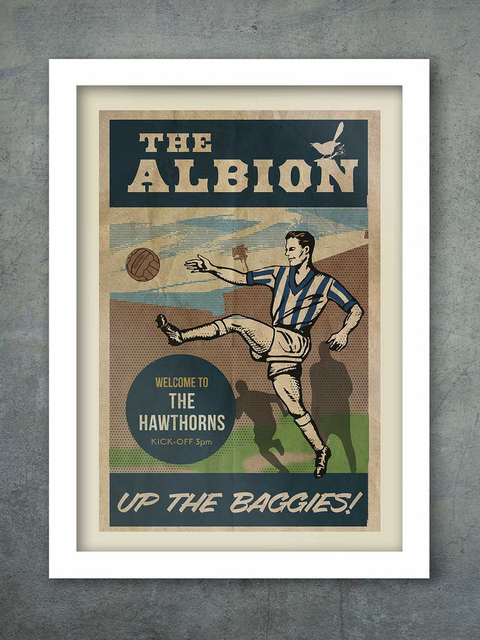 The Albion, West Bromwich Albion Football Poster Print — The Northern Line