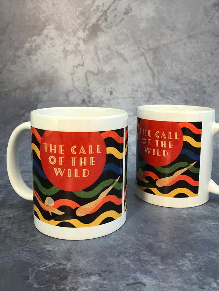 The Call of the Wild Swimming Mug Designed by The Northern Line