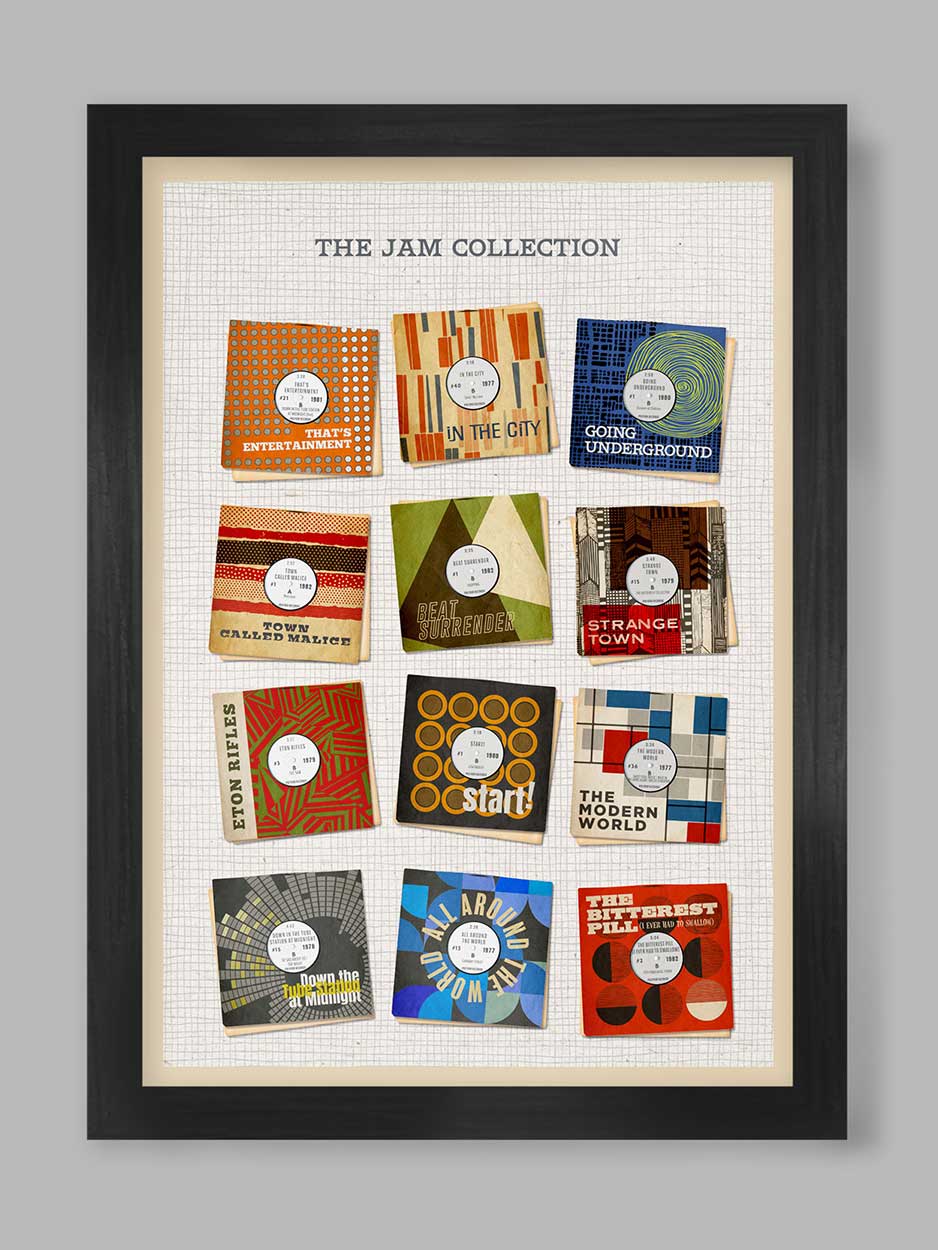 The Jam Collection - Music Poster Print — The Northern Line