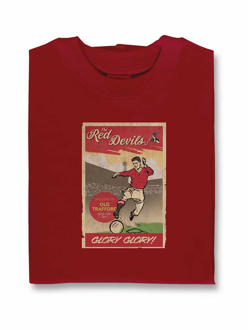 The Red Devils Vintage Style Football T Shirt — The Northern Line