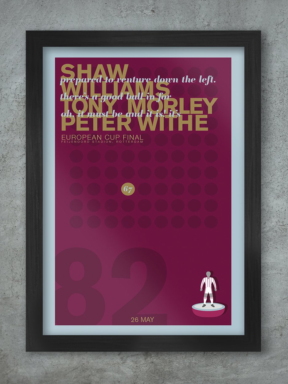 Villa 82 - Football Poster print — The Northern Line