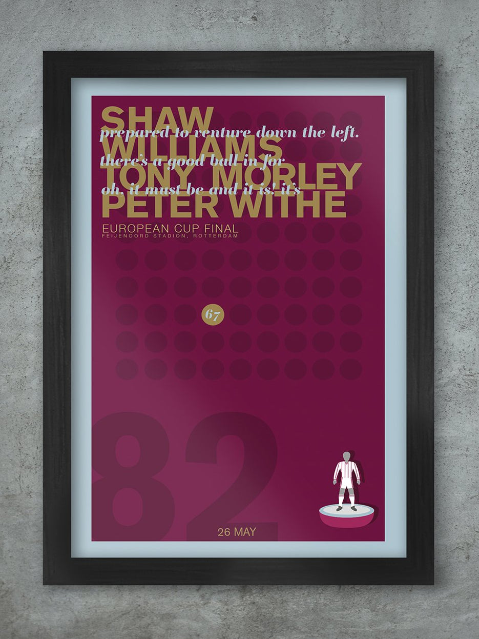 Villa 82 - Football Poster print — The Northern Line