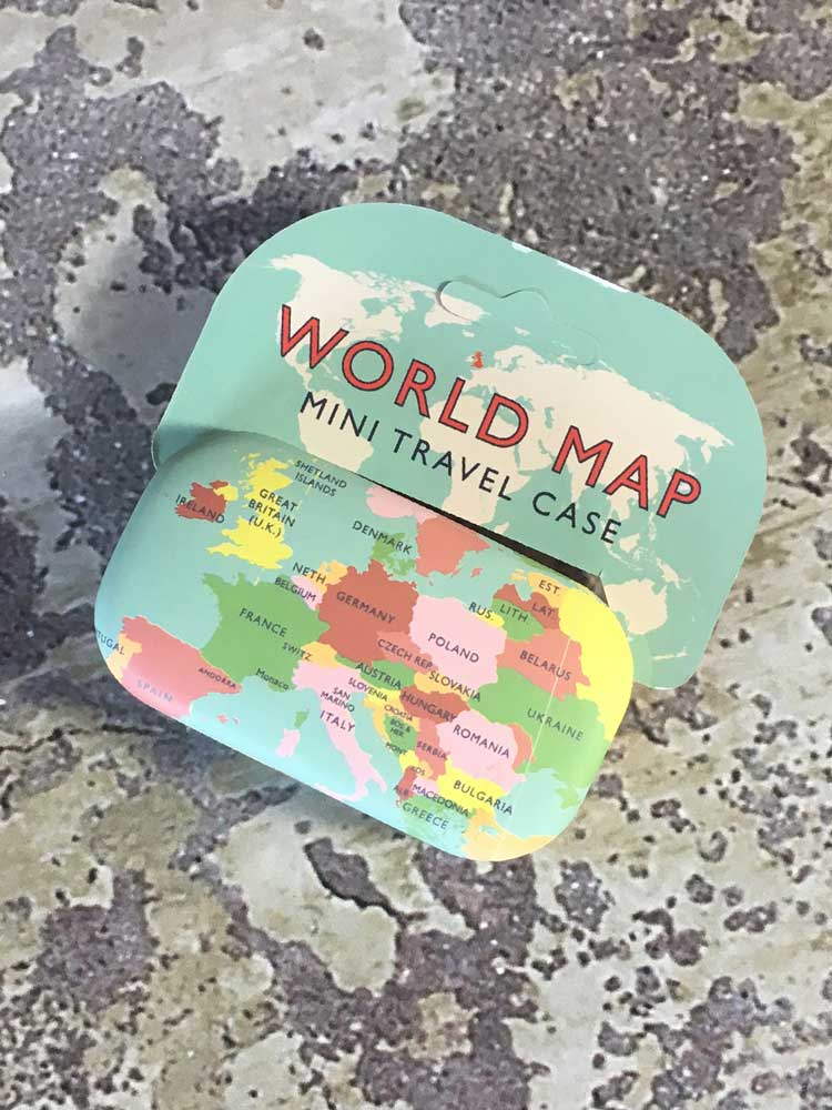 World Map Mini Travel Case — The Northern Line